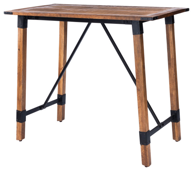 Masterson Wood & Metal Pub Table, 5481330 - Industrial - Indoor Pub And ...