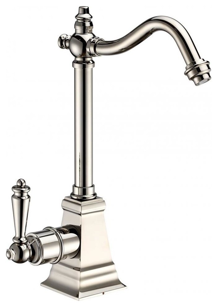 Whitehaus WHFH-H2011 Point of Use Hot Water Faucet With Self Closing ...