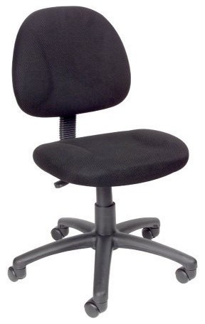 OCC Fabric Deluxe Posture Task Chair Black Computer Desk Chair Without ...