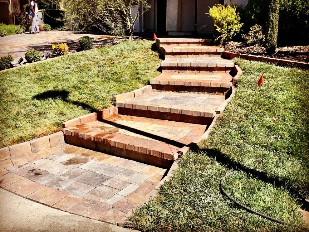 Rocklin Star and Diamonds Driveway Pavers and Walkway Project ...