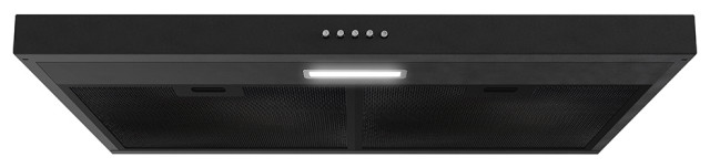 Streamline 30" Castellaro Ductless Undermount Range Hood, Grit Black ...