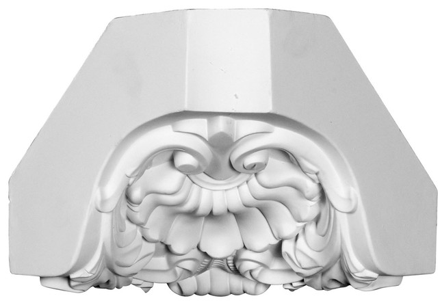 7 1/8"Hx7 3/8"Px10 1/8"F Carrillo Shell Crown Moulding Inside Corner ...