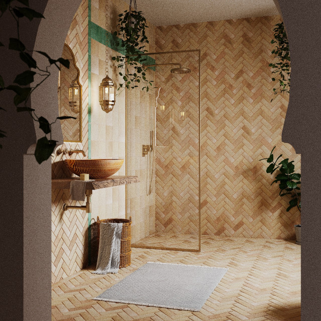 Moroccan Style Shower Room - Rustic - Bathroom - Other - by The Baked ...
