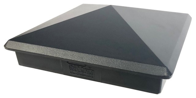 5.5"x5.5" Aluminium Pyramid Post Cap for Wood Posts, Black (DHPPC55 ...