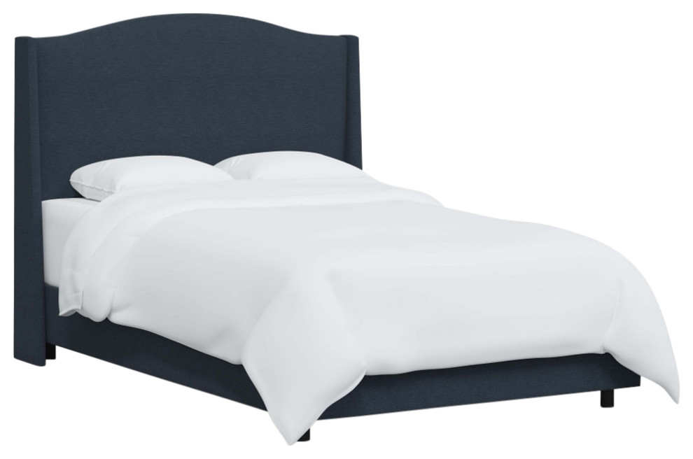 Camelback Wingback Bed, King - Transitional - Platform Beds - by ... Camelback Wingback Bed, King - Transitional - Platform Beds - by ...