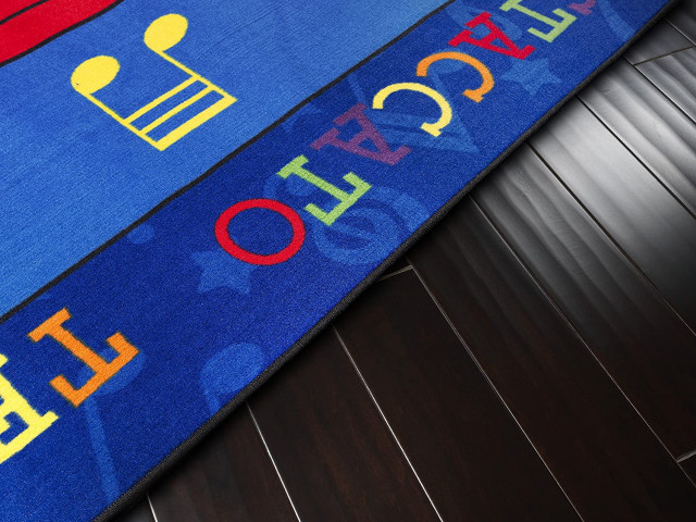 Flagship Carpets VA121-58A 10'9" X 13'2" Fun With Music Educational Rug ...