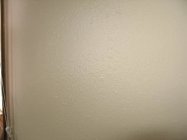 Removing dried paint lumps on walls