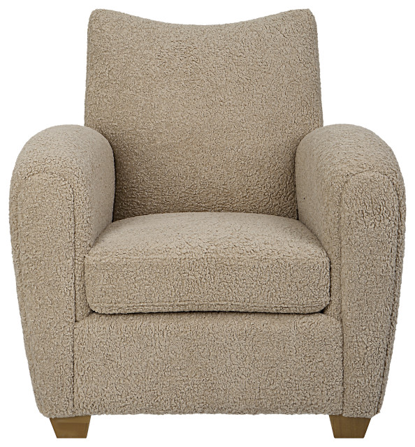 Uttermost Teddy Latte Accent Chair - Transitional - Armchairs And ...