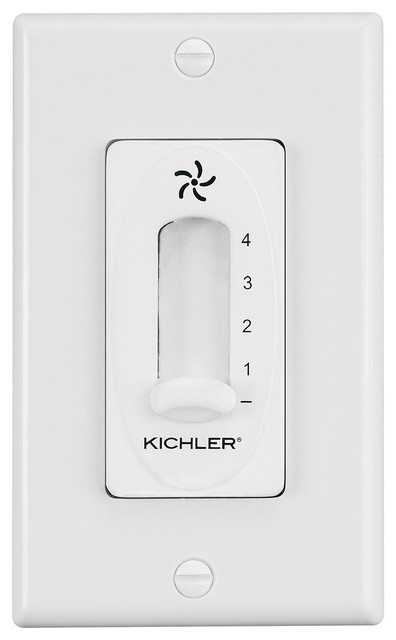 Fan Accessory 4 Speed Fan Slide Control in White, 2.500 - Contemporary ...