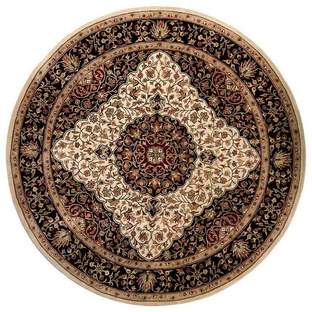 Chandra Panna Pan3305 Rug, White/Black/Red/Green/Tan/Brown/Gray, 7'8"x7 ...