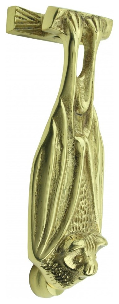 Solid Brass Vampire Bat Gothic Style Door Knocker with Lacquer Finish ...
