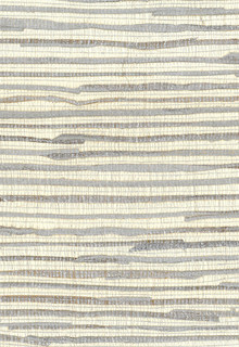 Metallic Silver and Off-White Java Grass Grasscloth Wallpaper ...