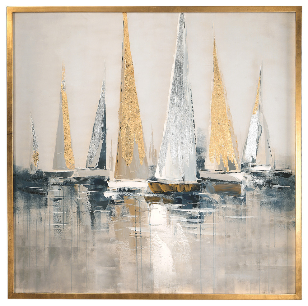 Regatta Nautical Art - Beach Style - Paintings - by Lighting World ...