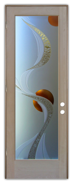 Front Door - Ribbon Reflection Moons - Fiberglass Smooth - 30" x 80 ...