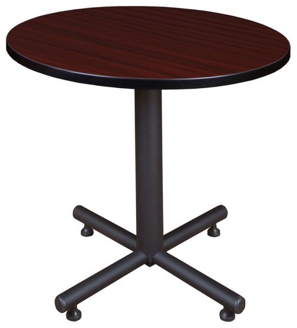 Kobe 30" Round Breakroom Table- Mahogany - Modern - Indoor Pub And ...