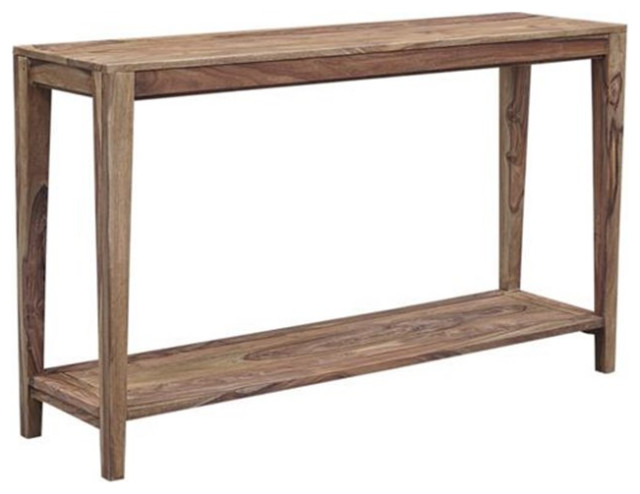 Porter Designs Fall River Solid Sheesham Wood Console Table - Brown ...