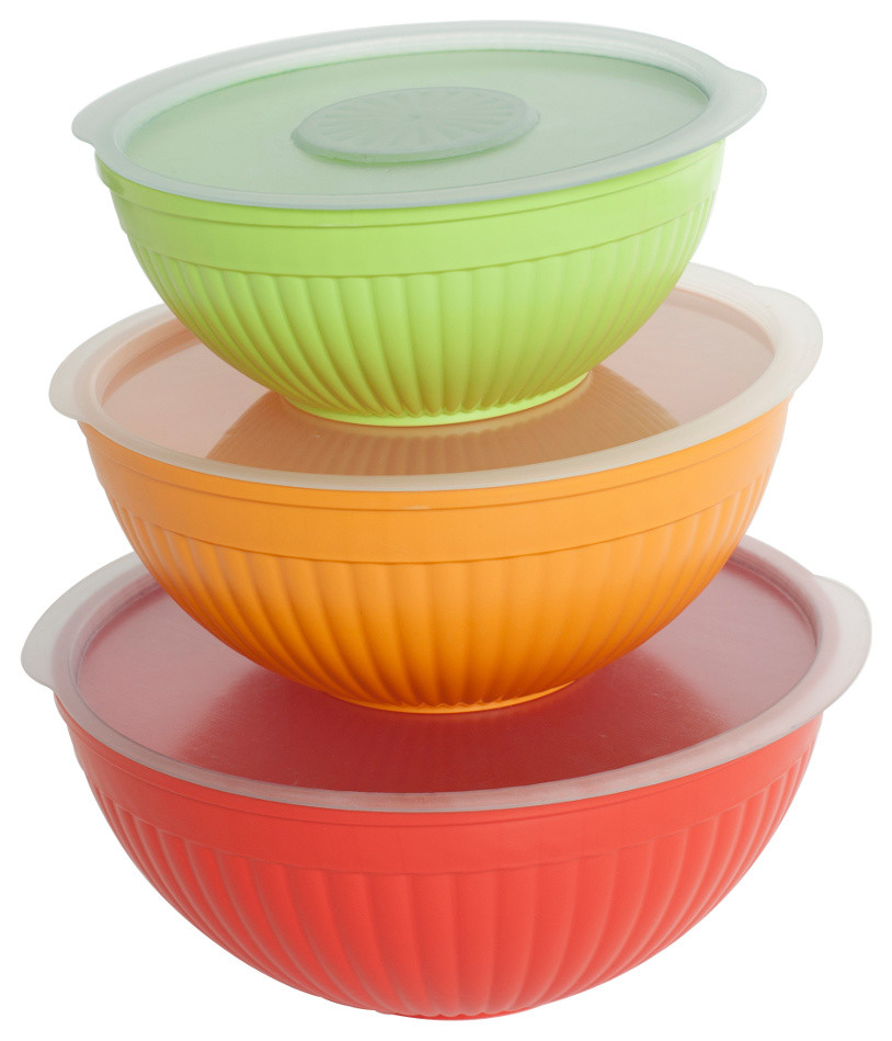 Nordic Ware Prep 'N Serve 6 Piece Covered Bowl Set - Contemporary ...
