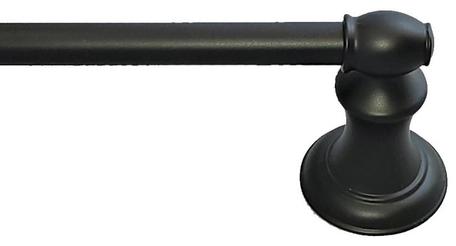 Arista Highlander Collection 4-Piece Bathroom Hardware Set, Matte Black ...