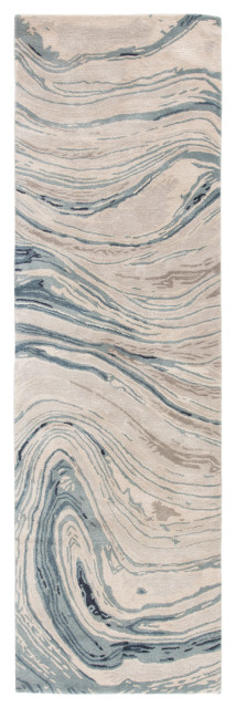 Jaipur Living Atha Handmade Blue/Gray Rug, 6'0"x6'0" - Contemporary ...