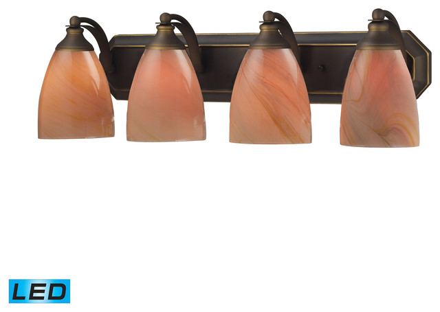 ELK Lighting Bath And Spa 4-Light Vanity Light - 570-4B-SY-LED ...