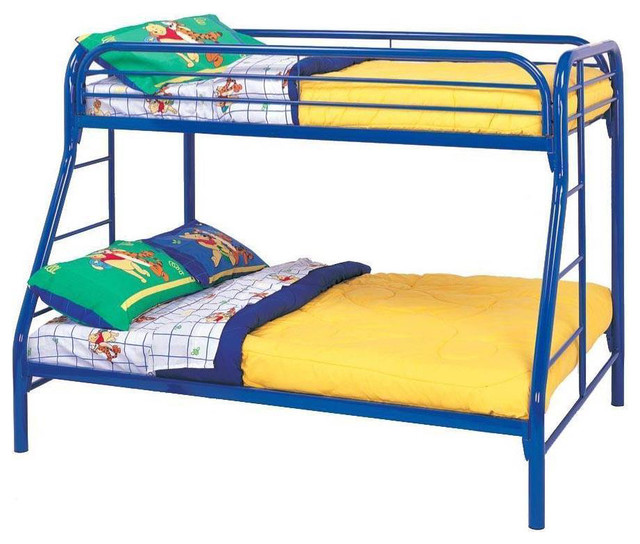 Coaster Youth Twin/Full Bunk Bed in Blue - Contemporary - Bunk Beds ...