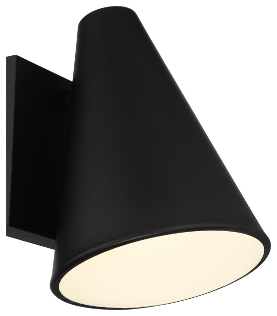 Solano Outdoor LED Wall Mount, Square Backplate, Cone Shade ...