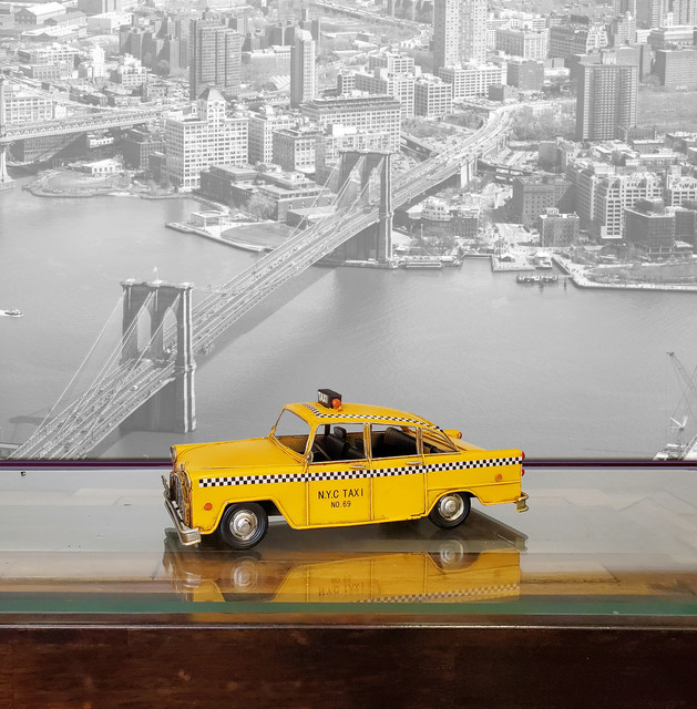 Handmade Classic New York City Taxi Model, Collectible Metal Scale ...