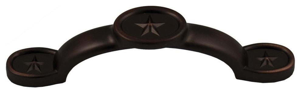 Texas Star Cabinet Pull, Vintage Bronze - Southwestern - Cabinet And ...