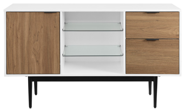 Astor 52" Modern 2 Drawer Lifted Sideboard - Midcentury - Buffets And ...