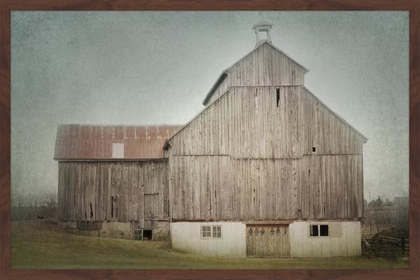 "Ancienne Grange" Framed Painting Print, 30"x20" - Farmhouse - Prints ...