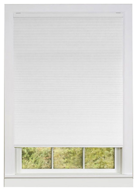 Achim Home Decor Cordless Honeycomb Cellular 33x64 Fabric Pleated Shade ...
