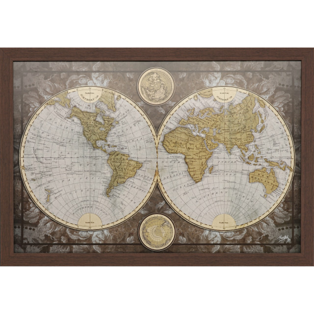 World Map Artwork - Contemporary - Prints And Posters - by Paragon ...