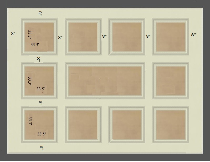 Coffered Ceiling Layout Calculator | Shelly Lighting