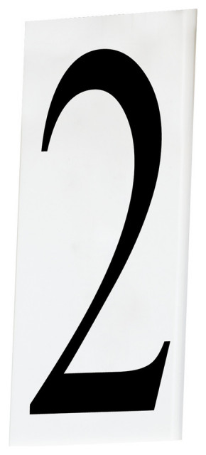 White, Address House Number, 2 - Contemporary - House Numbers - by ...