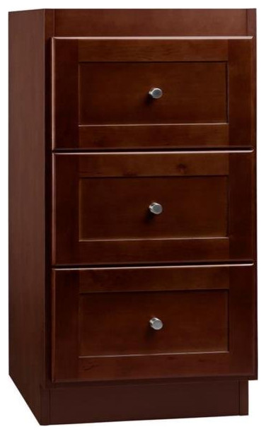 Ronbow 33 1/2 Freestanding Bathroom Storage Drawer Bank, 621118-3 ...