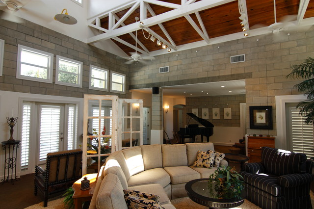 Florida Modern Cracker - Traditional - Living Room - other metro - by ...