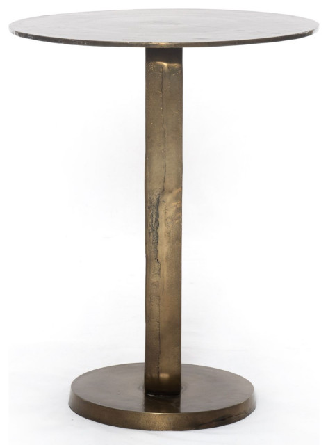 Douglas Aged Bronze End Table - Transitional - Side Tables And End ...
