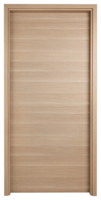 Urban Liso White Oak Pre-Hung Italian Interior Door, Prefinished Right ...
