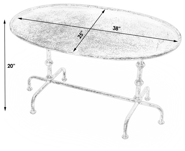 Butler Kira Metal Cocktail Table - Industrial - Coffee Tables - by ...