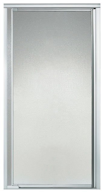 Sterling Vista Pivot Ii Framed Pivot Shower Door Silver With Pebbled
