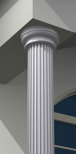 Interior Plaster Fluted Column - Molding And Trim - by Mouldex Exterior ...
