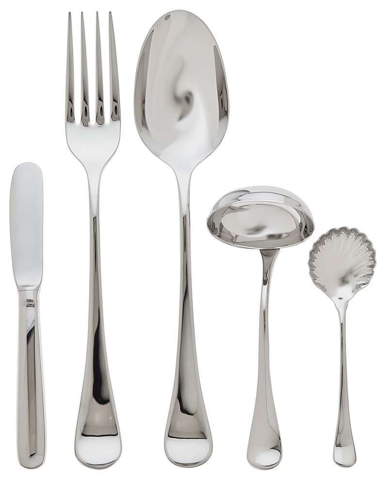 Ricci Argentieri 18/10 Modigliani 5-Piece Hostess - Contemporary ...