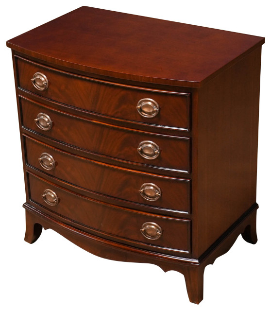 Small Mahogany Chest With Drawers - Traditional - Accent Chests And ...