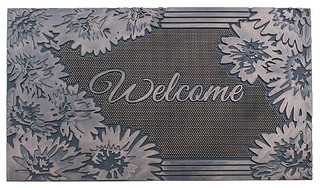 Welcome Rubber Pin Mat, Copper Hand Finished, Heavy Duty Doormat, 18 ...