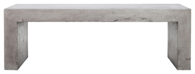 Lazarus Outdoor Bench Black - Industrial - Outdoor Benches - by Kolibri ...