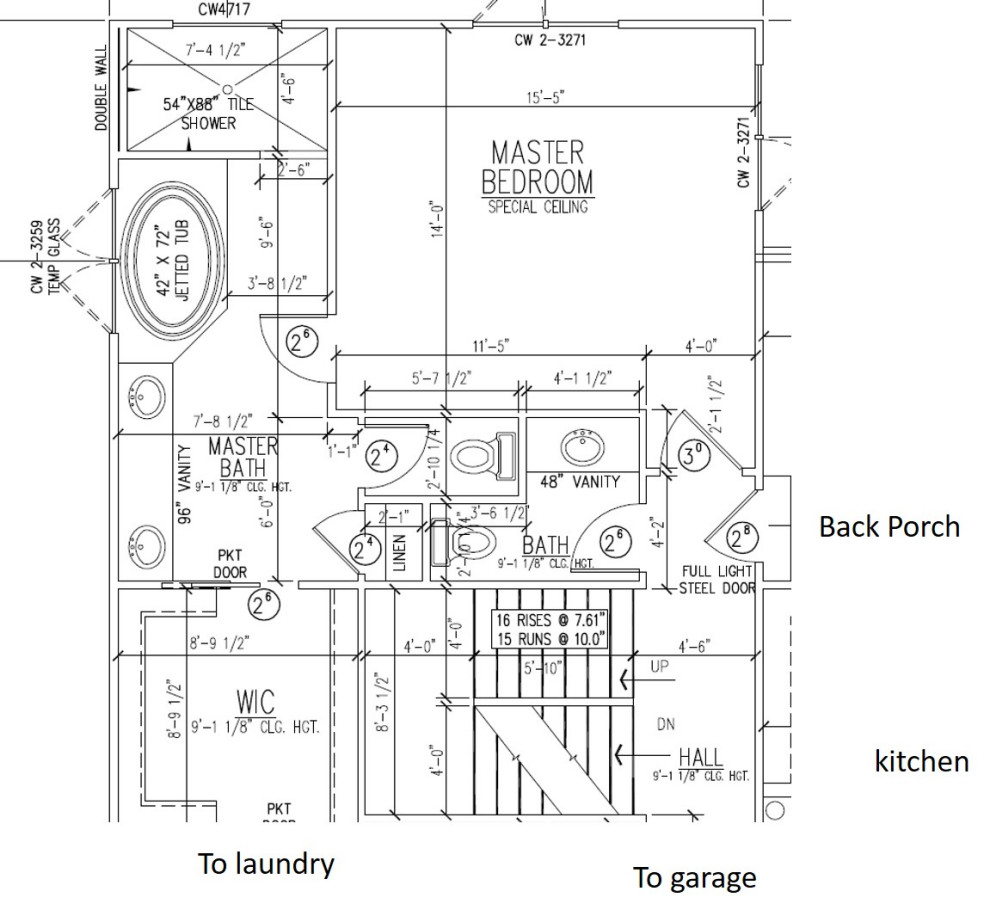 Help me improve master bathroom/powder room layout...