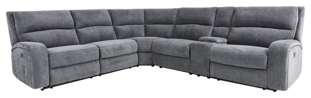 6 Piece Modular Power Reclining Sectional With Power Adjustable ...