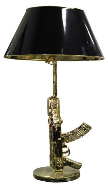Medium Gun Lamp - Rustic - Table Lamps - by HomeCraftDecor | Houzz