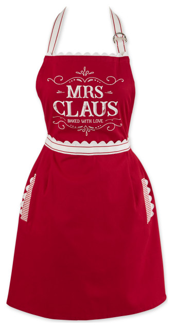 Mrs Claus Skirt Apron - Aprons - by Design Imports | Houzz