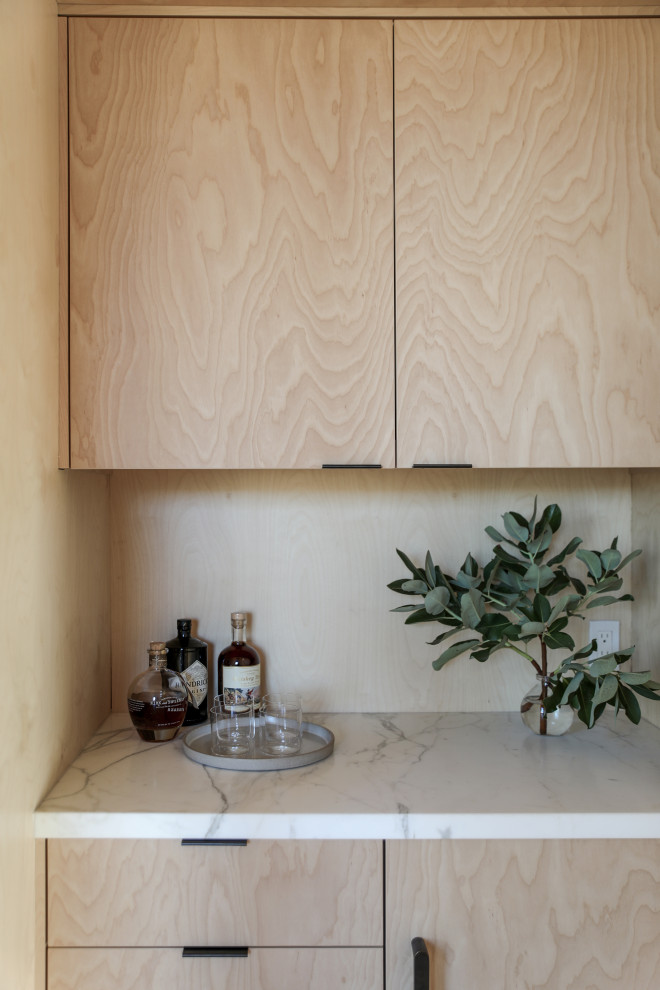 CALACATTA ORO FRANCHI & ARABESCATO OROBICO GRIGIO - Modern - Home Bar ...